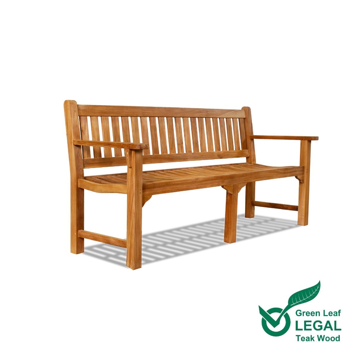 Personalised 4 Seat Teak Garden Benches | 6ft Wooden Benches | UK ...